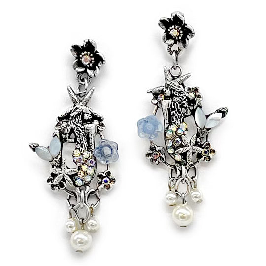 Mermaid statement earrings – La Contessa by Mary DeMarco