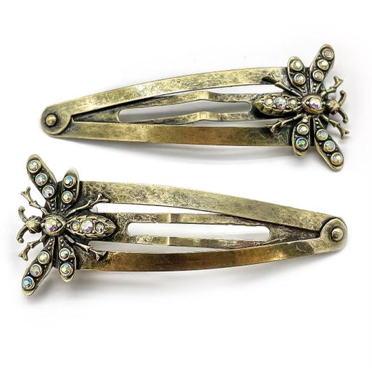 Firefly hair pins sold as a pair – La Contessa by Mary DeMarco